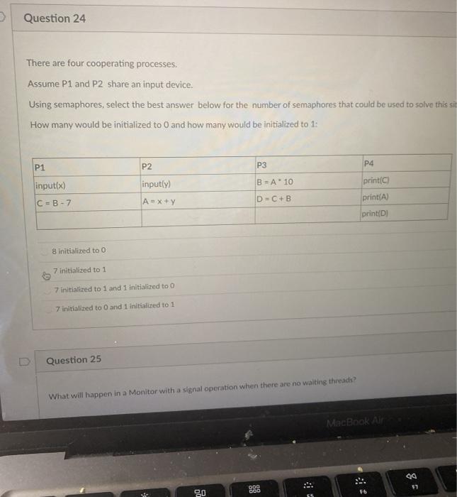 Solved Question 19 Protocols to prevent hold-and-wait | Chegg.com