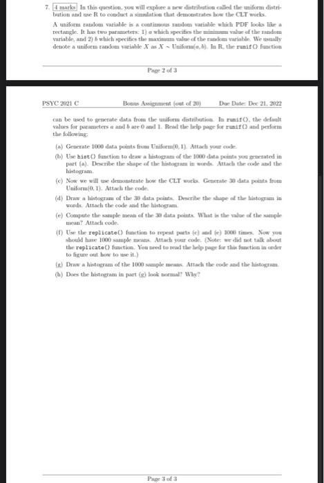 Solved 7. 4 marks In this question, yoe will exploce a sew | Chegg.com