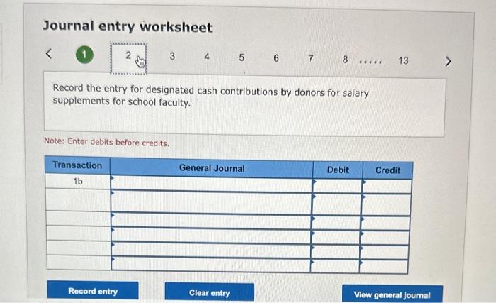 Solved The Evangelical Private School follows FASB standards | Chegg.com