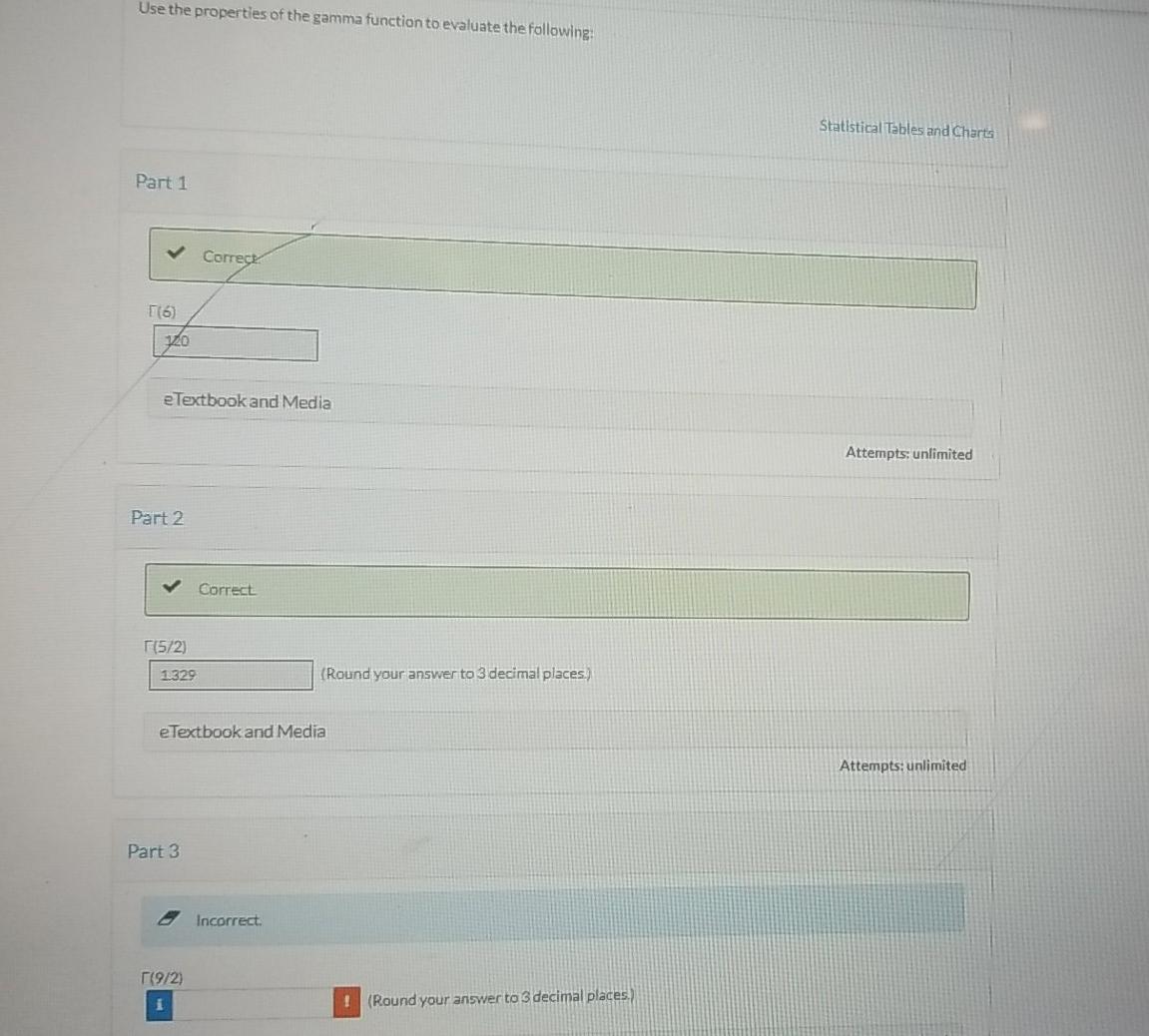 Solved Use the properties of the gamma function to evaluate | Chegg.com