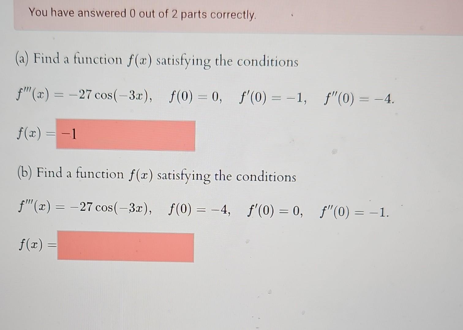 Solved You have answered 0 out of 2 parts correctly. (a) | Chegg.com