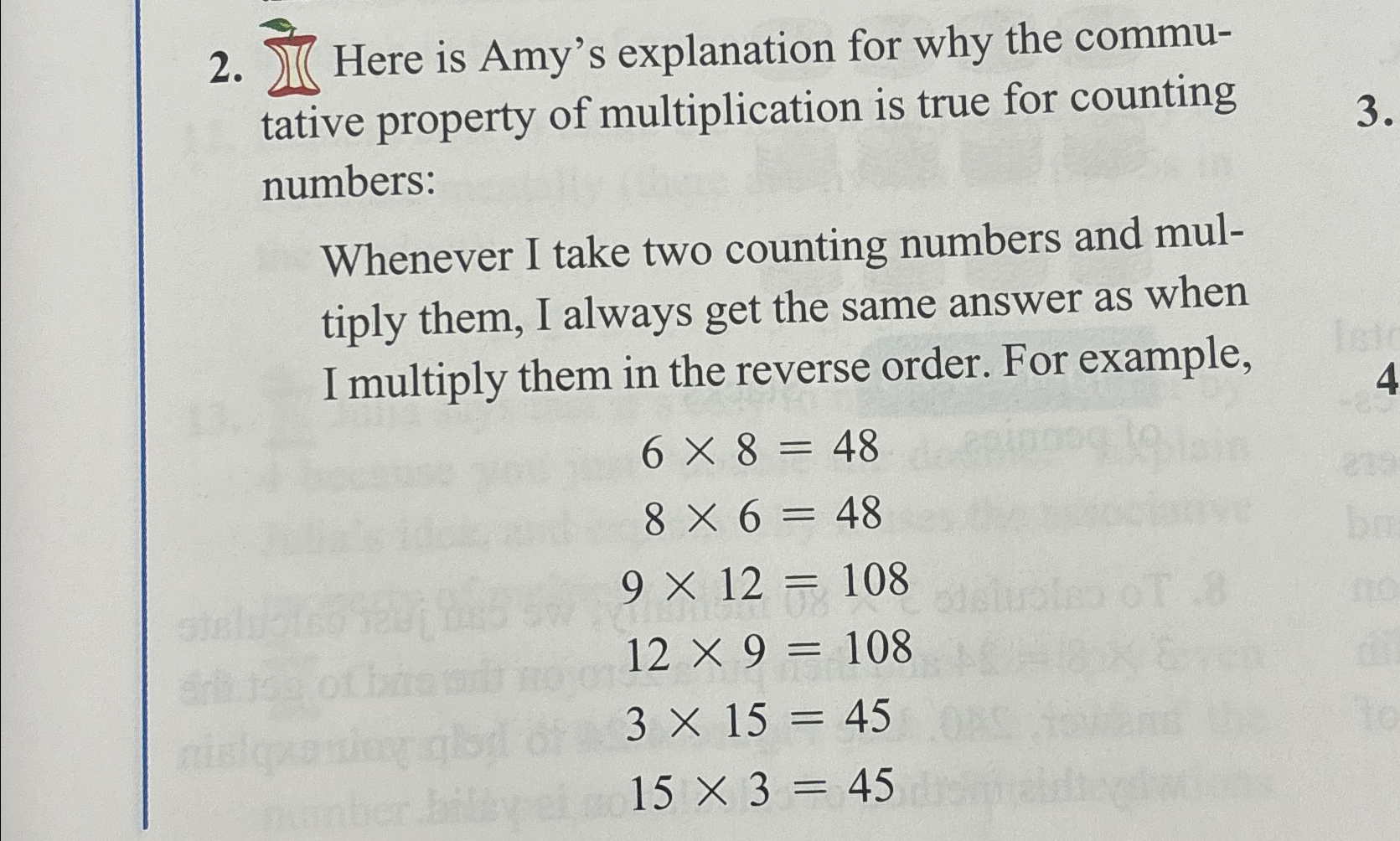 Solved 1? ﻿Here is Amy's explanation for why the commutative | Chegg.com