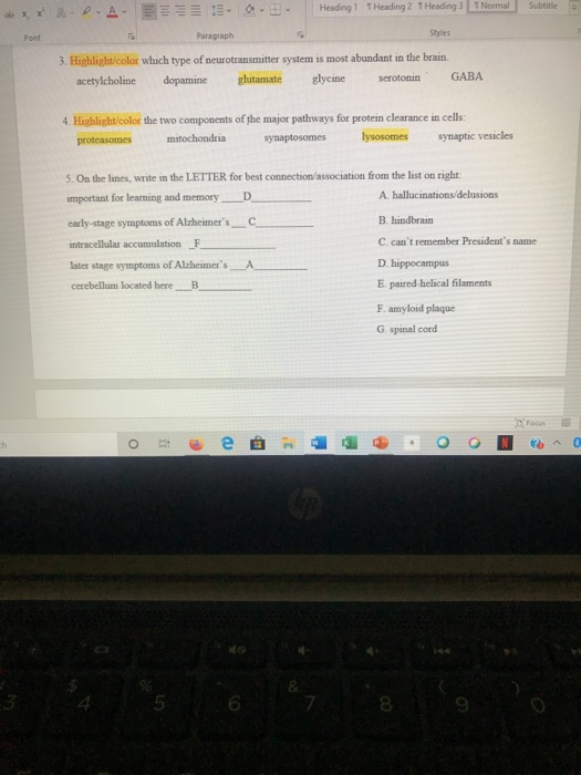 Solved i have highlighted answers i think are correct, if | Chegg.com