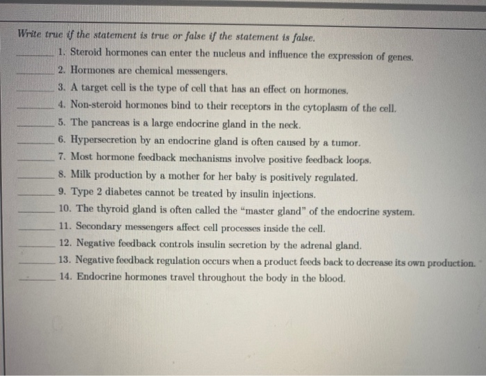 Solved Write true the statement is true or false if the | Chegg.com