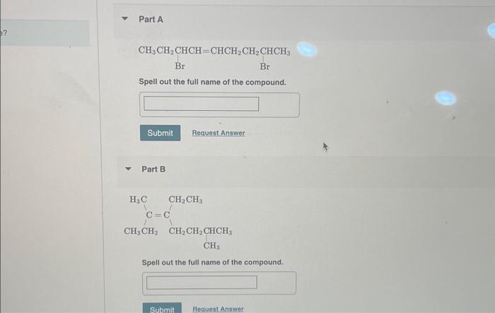 Solved Spell out the full name of the compound. Part D | Chegg.com