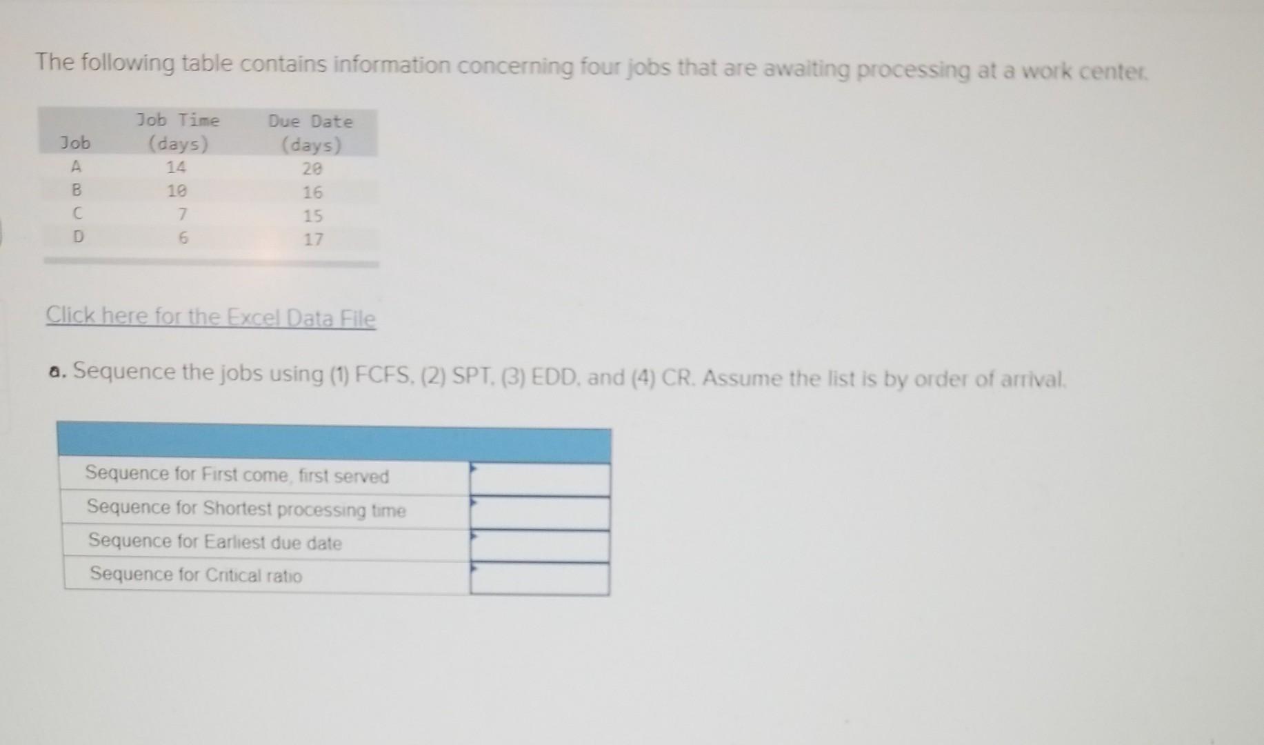 Solved The following table contains information concerning | Chegg.com