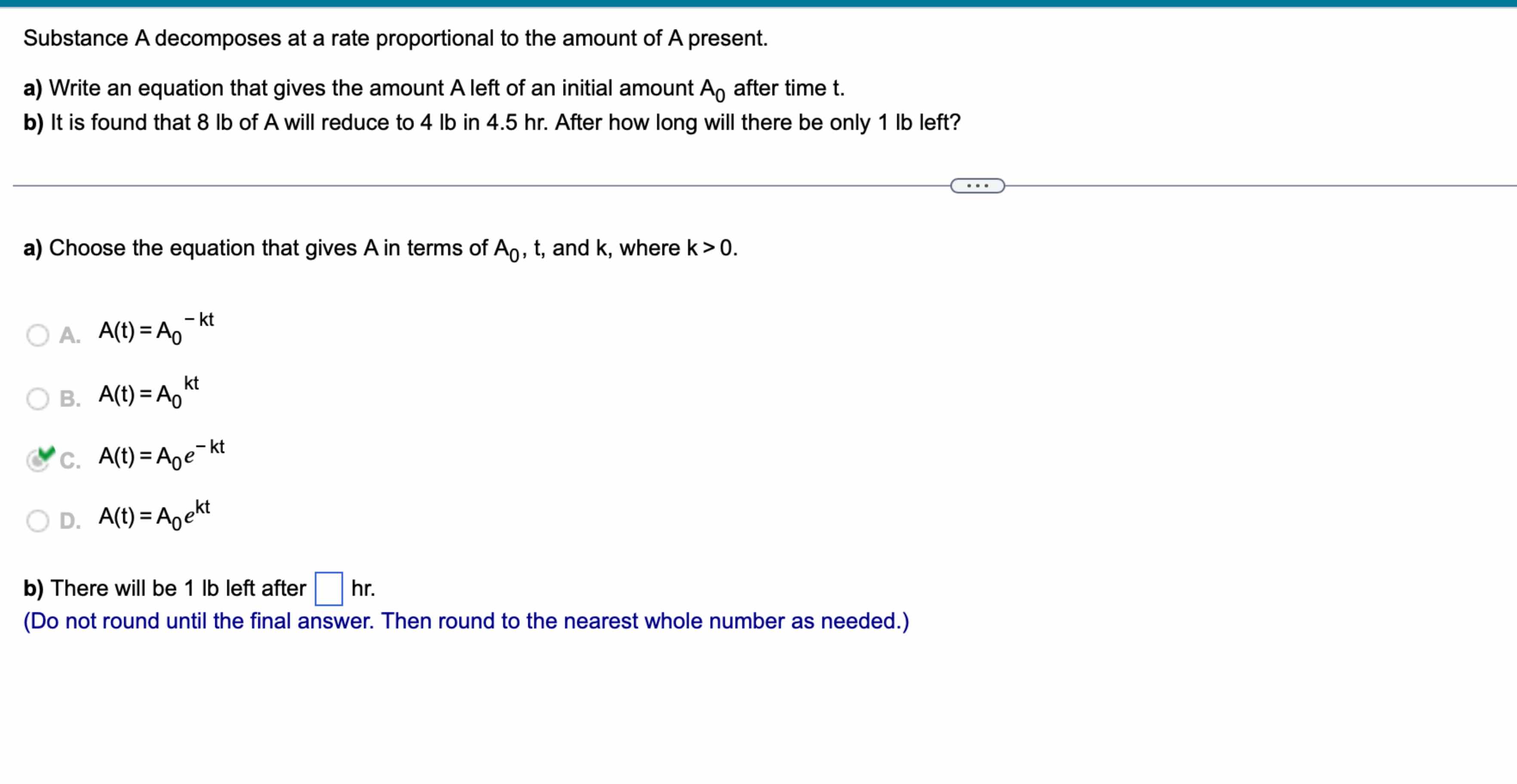 Solved View an exampleGet more help -Substance A decomposes | Chegg.com