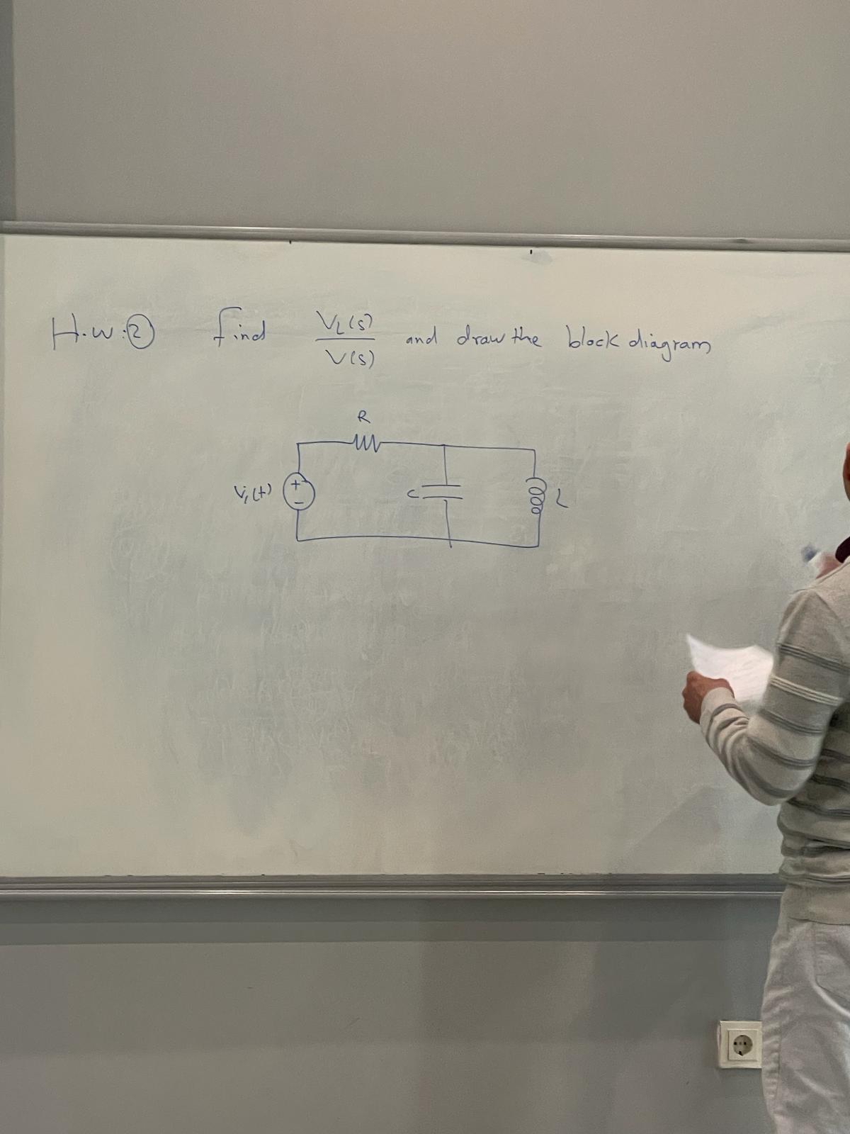 Solved H.w:(2) ﻿find VL(s)V(s) ﻿and draw the block diagram | Chegg.com