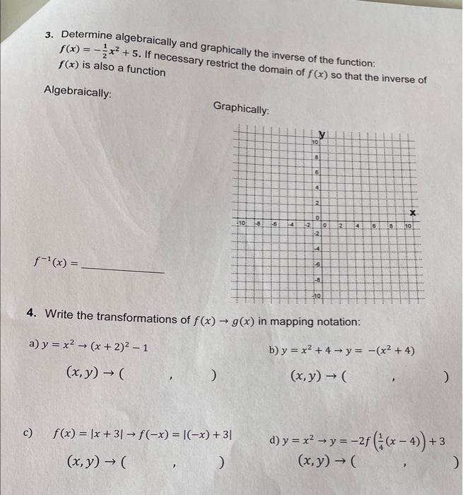 Solved 3. Determine algebraically and graphically the | Chegg.com Solved 3. Determine algebraically and graphically the | Chegg.com