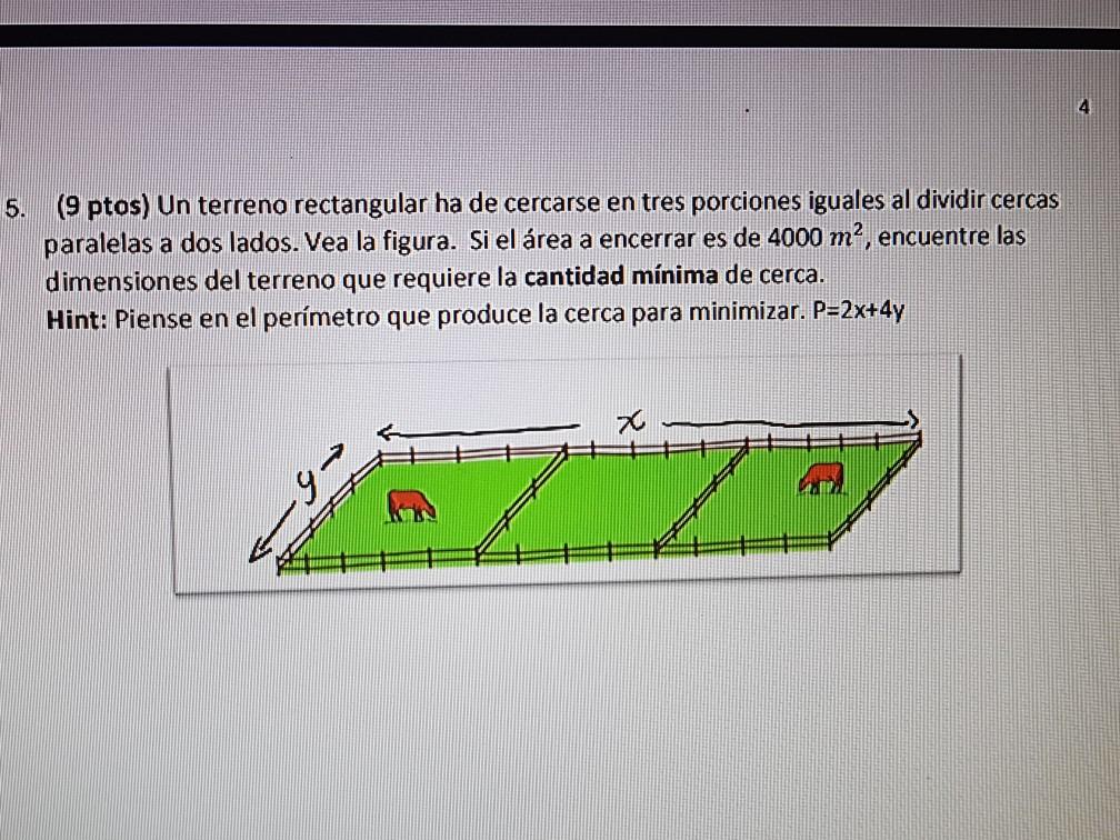 Solved Optimization Problem. A rectangular lot is to be | Chegg.com