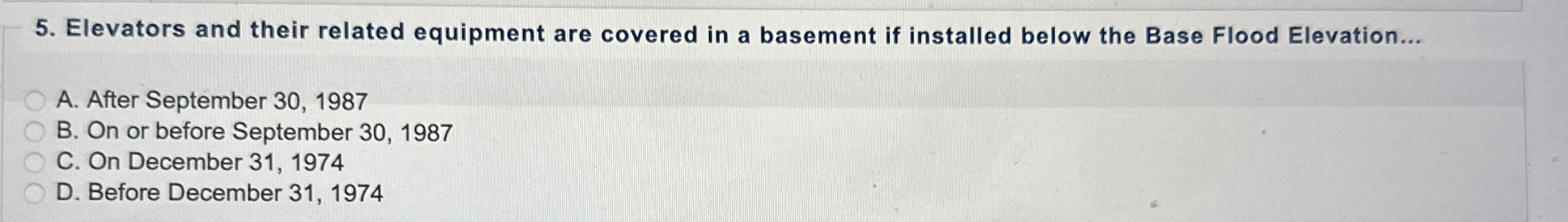 Solved Elevators and their related equipment are covered in | Chegg.com