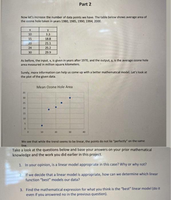 Solved Part 2 Now let's increase the number of data points | Chegg.com