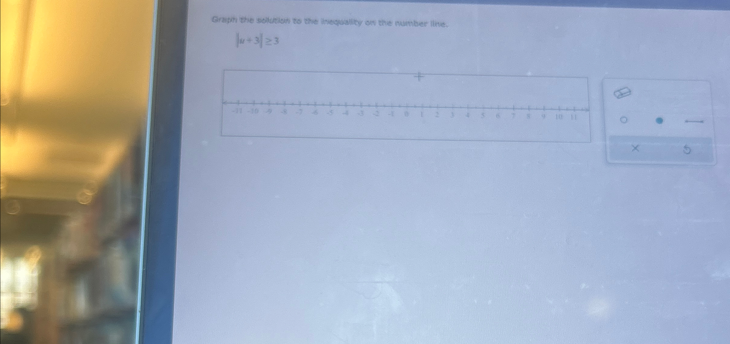 Solved Crath the solthio* ﻿to the mequality on the number | Chegg.com