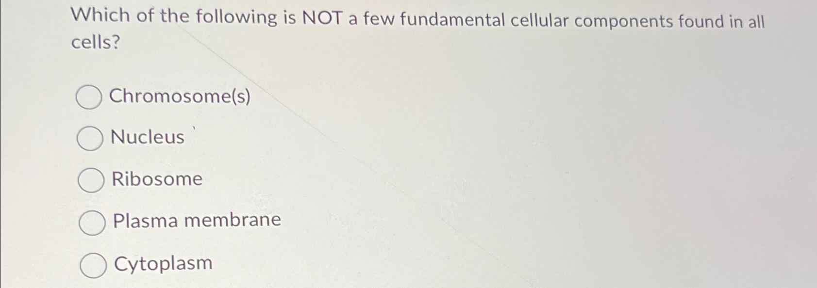 Solved Which of the following is NOT a few fundamental | Chegg.com
