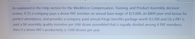 Solved As explained in the Help section for the Workforce | Chegg.com