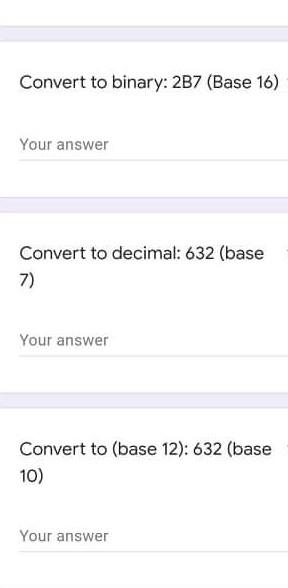 Solved 2B7 (Base 14) + 153 (Base 9) = ?? (base 2) Your | Chegg.com