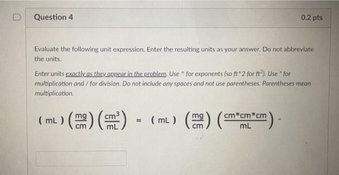 When multiplying units, use the same principle that | Chegg.com