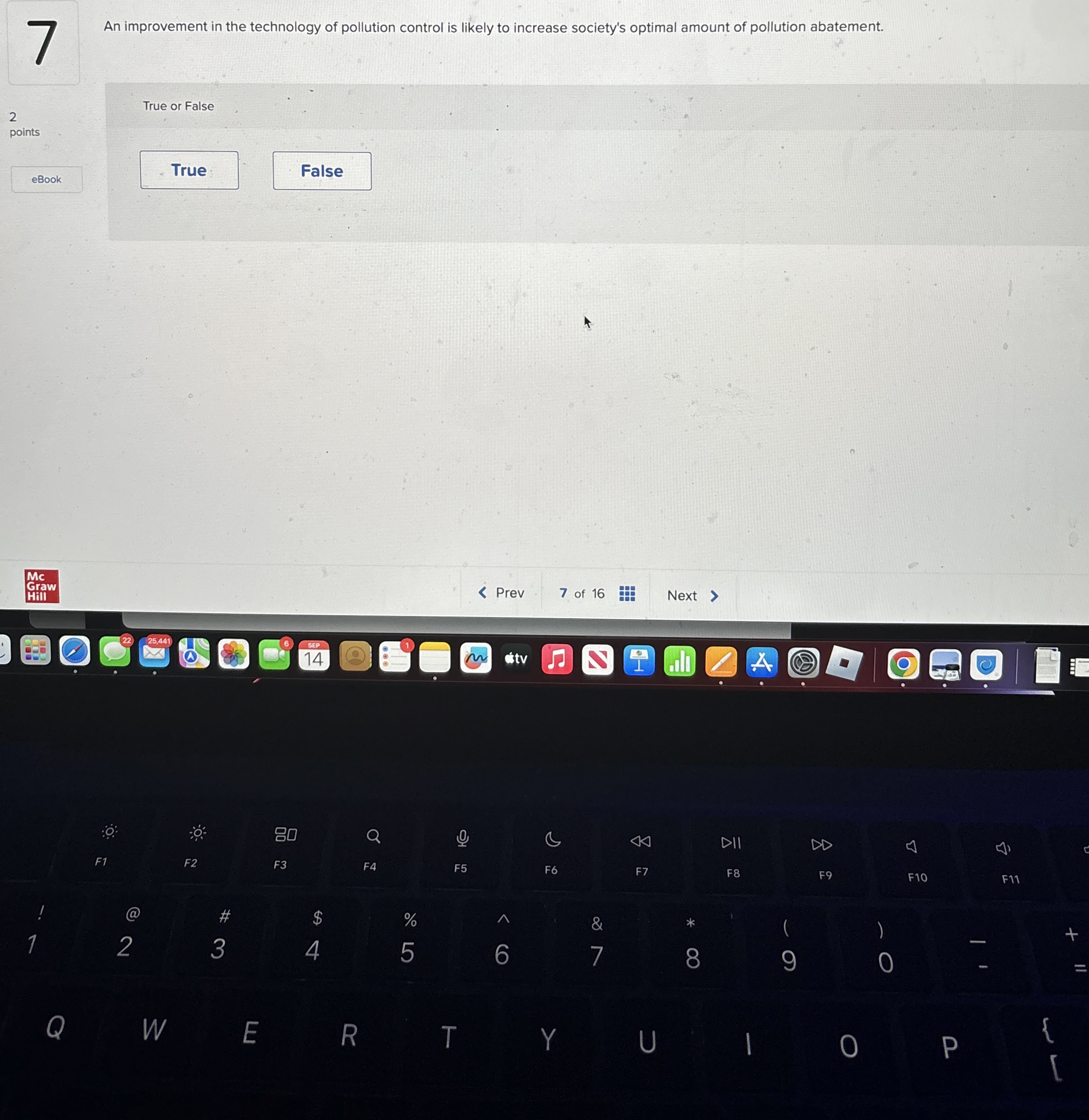 Solved 7An improvement in the technology of pollution | Chegg.com