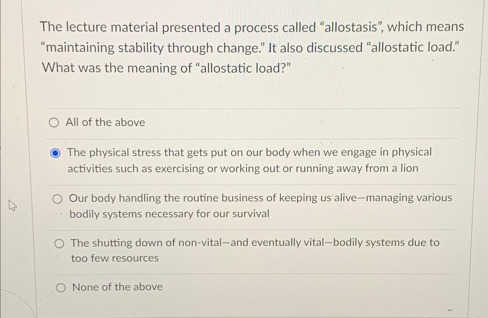 Solved The lecture material presented a process called | Chegg.com