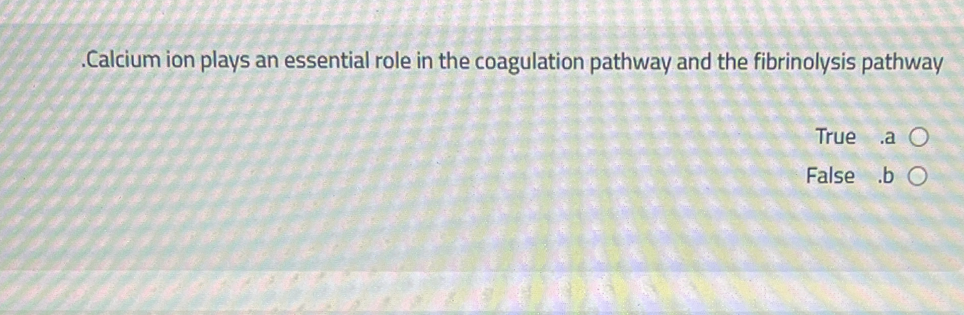 Solved .Calcium ion plays an essential role in the | Chegg.com