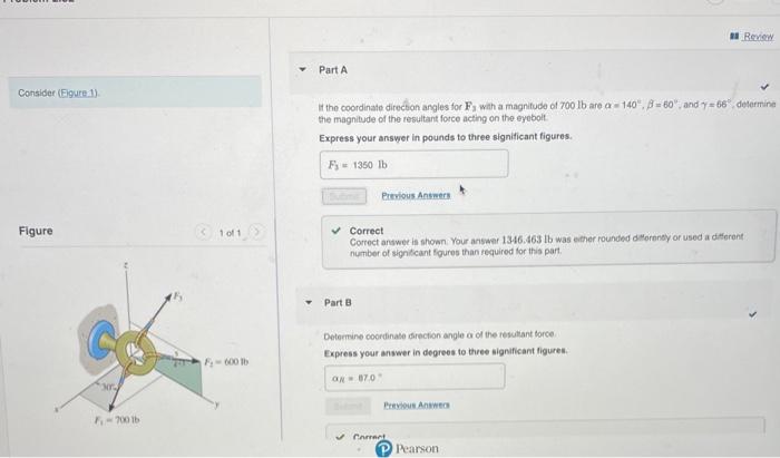 Solved It the coordinate direction angles for F3 with a | Chegg.com