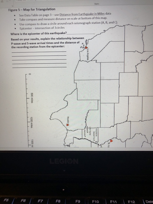 Solved Figure 5 - Map for Triangulation • See Data Table on | Chegg.com