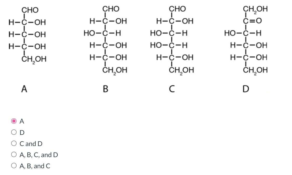 Solved which structures shown in the figures below represent | Chegg.com