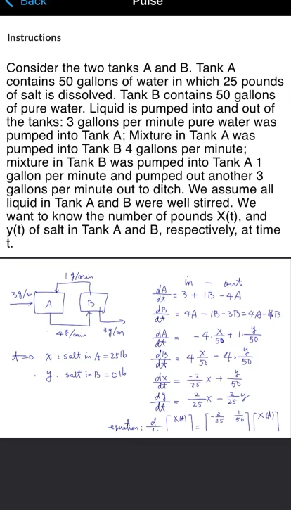 Solved InstructionsConsider the two tanks A and B. ﻿Tank A | Chegg.com