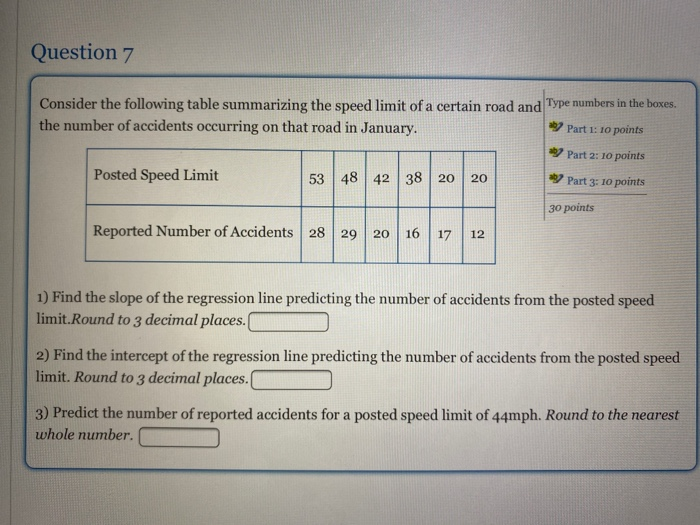 Solved Question 7 Consider the following table summarizing | Chegg.com