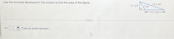 Solved Use the formulas developed in this section to find | Chegg.com