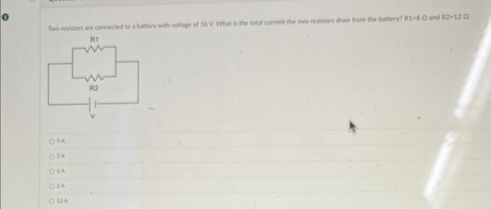 Solved Q: Two resistors are connected to a battery with | Chegg.com