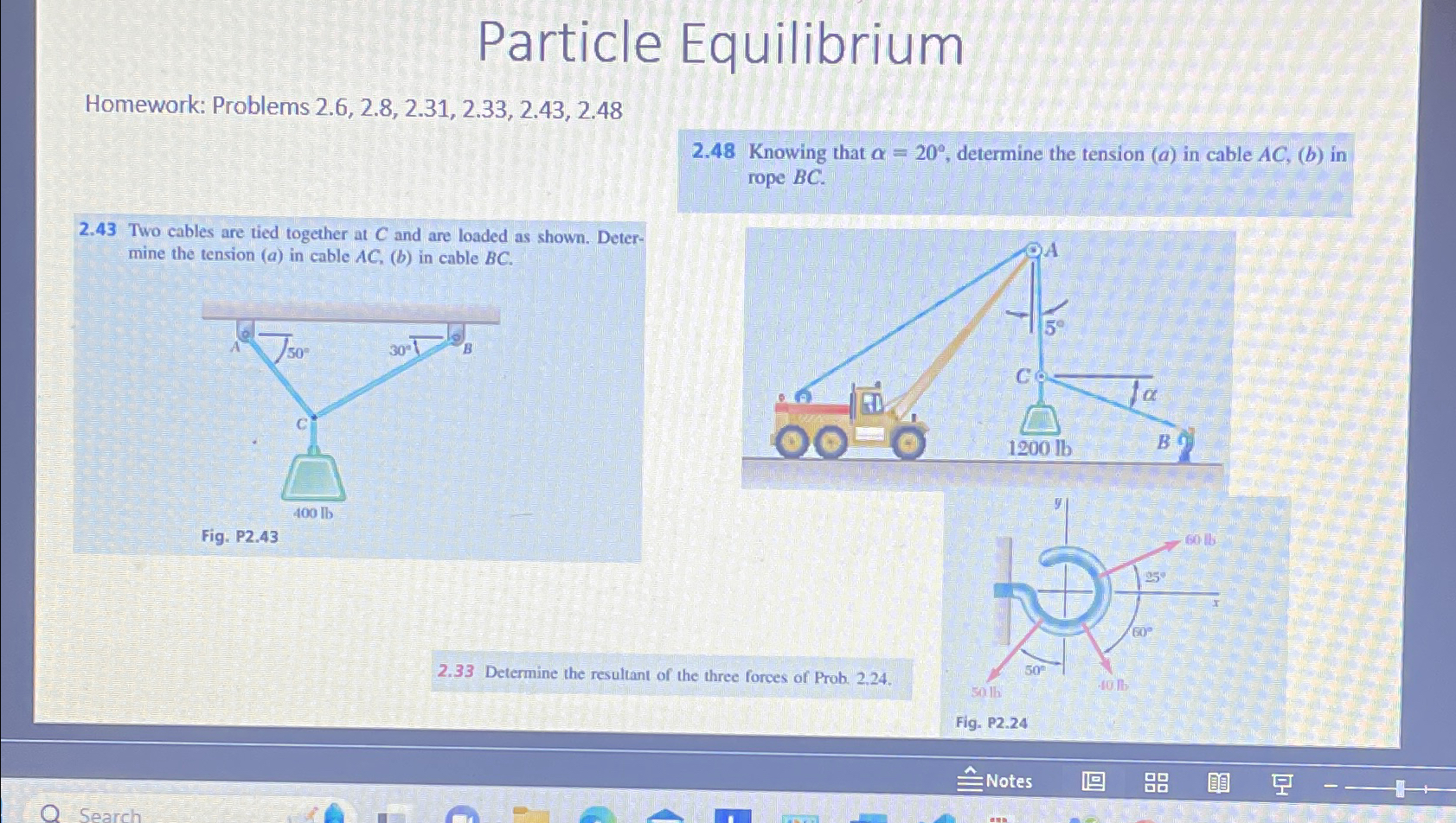 Solved Particle EquilibriumHomework: Problems | Chegg.com