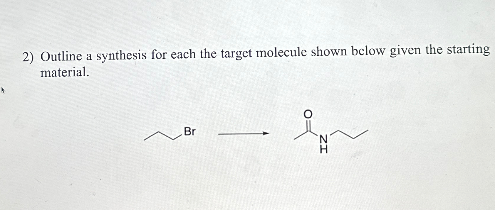 Solved Outline a synthesis for each the target molecule | Chegg.com