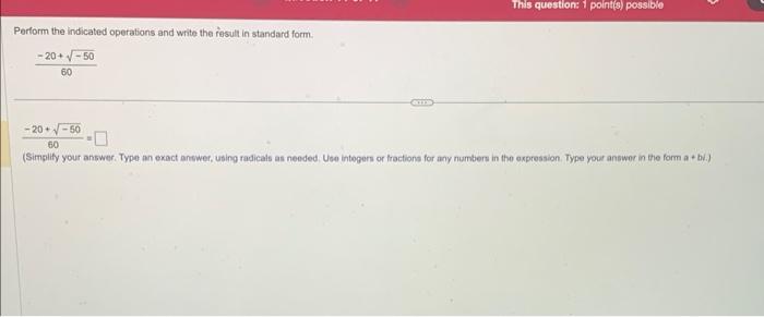Solved Pertorm the indicated operations and write the result | Chegg.com