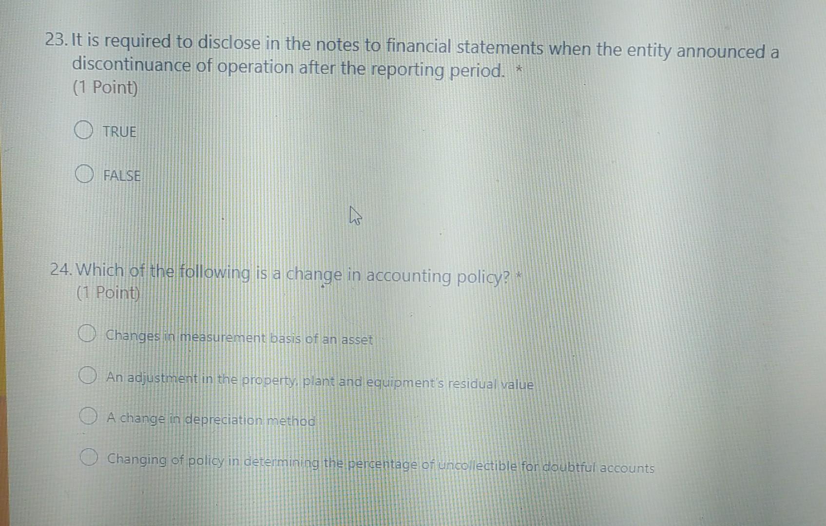 Solved 21. Prior period errors is best describes as * (1 | Chegg.com