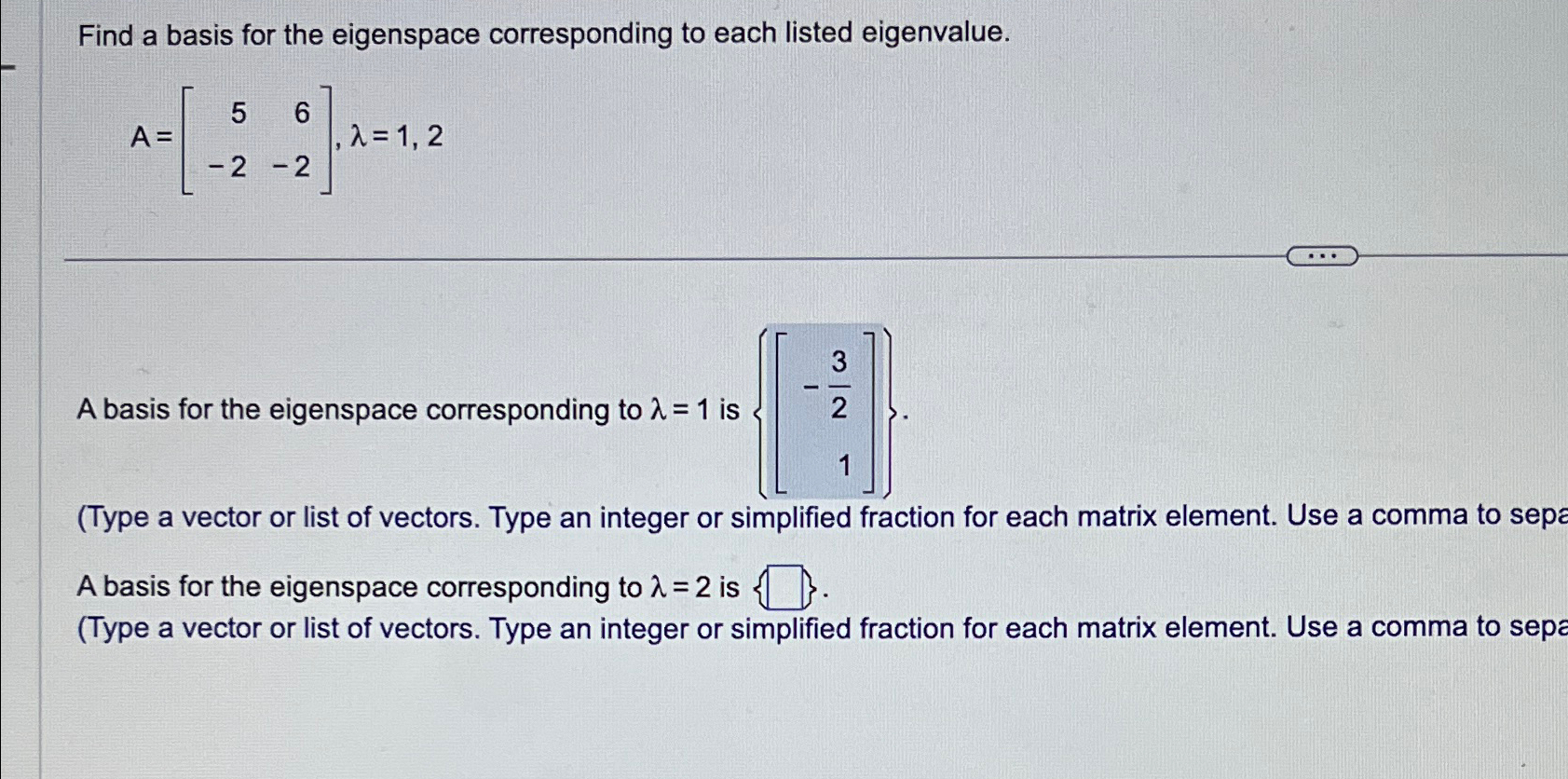 Solved Find a basis for the eigenspace corresponding to each | Chegg.com