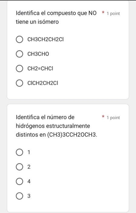 Solved Escribe el nombre IUPAC del siguiente compuesto. | Chegg.com