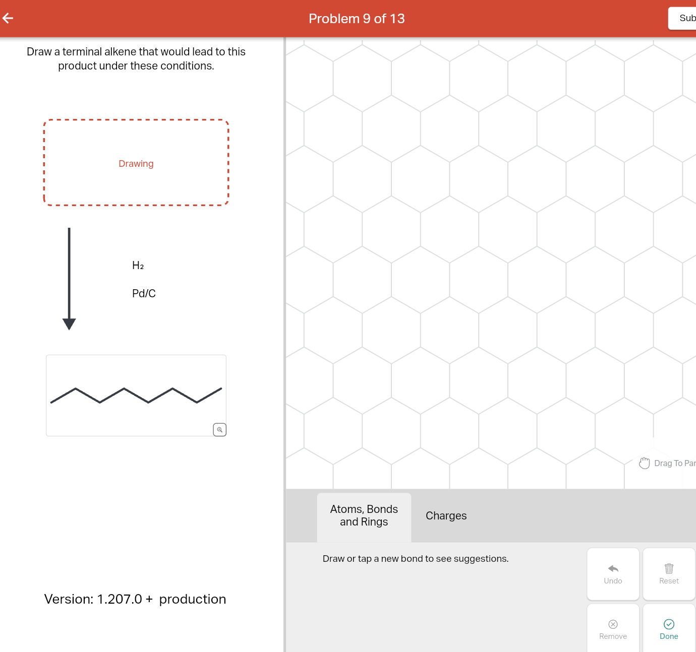 Solved Draw a terminal alkene that would lead to thisproduct | Chegg.com