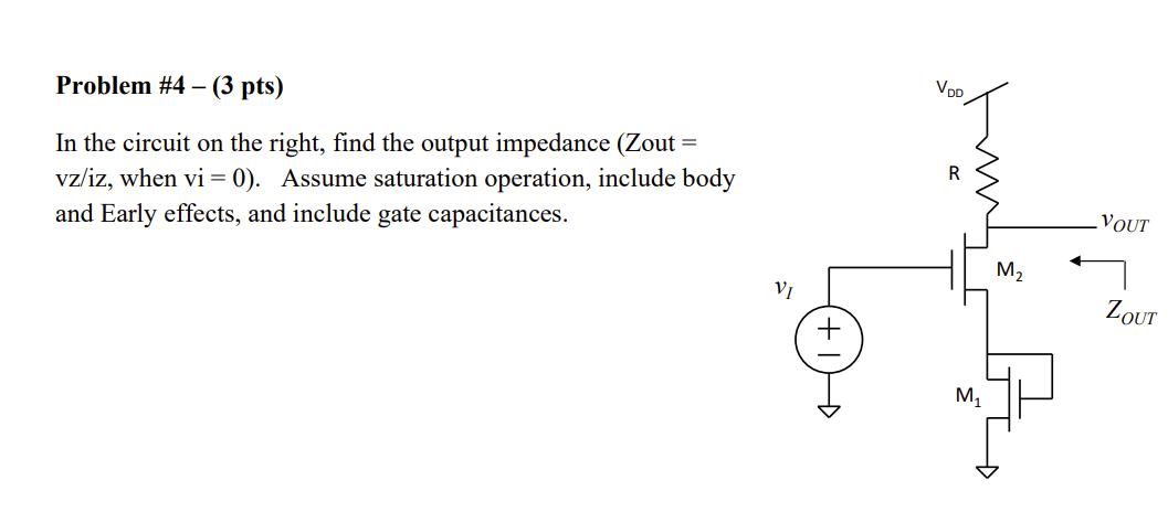 Solved Problem \#4 - (3 ﻿pts) ﻿In the circuit on the right, | Chegg.com