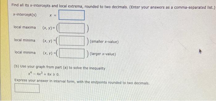 Solved (a) Choosing an appropriate viewing rectangle, graph | Chegg.com