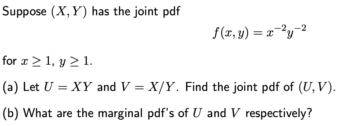 Solved Suppose (X,Y) has the joint pdff(x,y)=x-2y-2for | Chegg.com Solved Suppose (X,Y) has the joint pdff(x,y)=x-2y-2for | Chegg.com