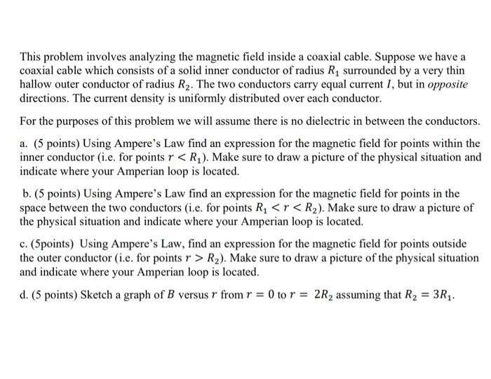 Solved This problem involves analyzing the magnetic field | Chegg.com