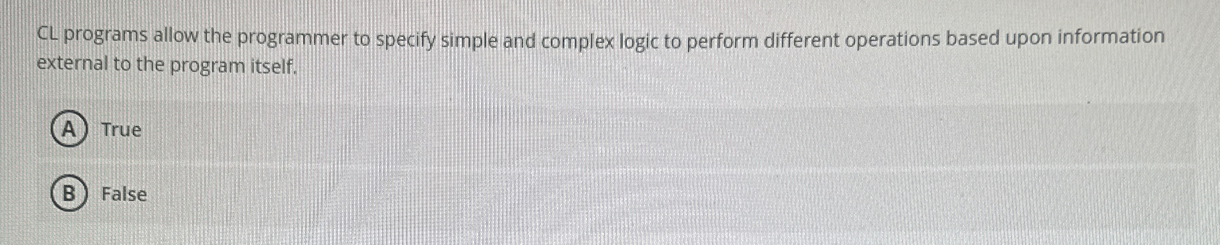 Solved CL programs allow the programmer to specify simple | Chegg.com