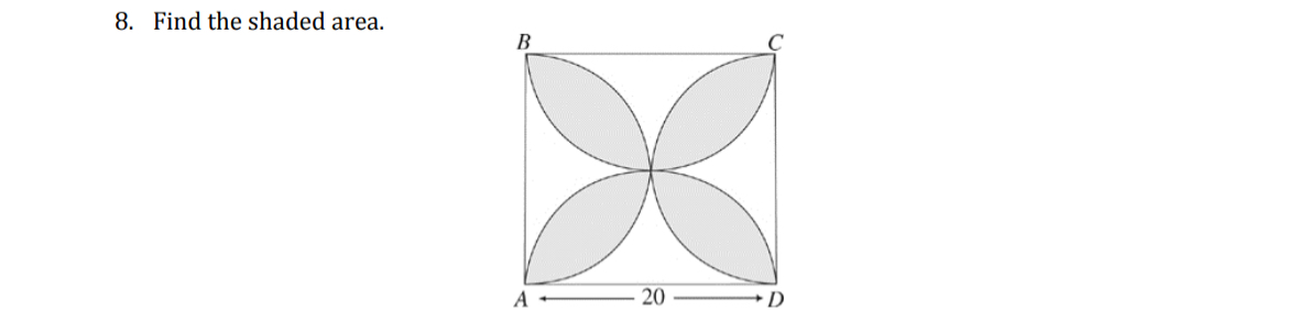 Solved Find the shaded area. | Chegg.com