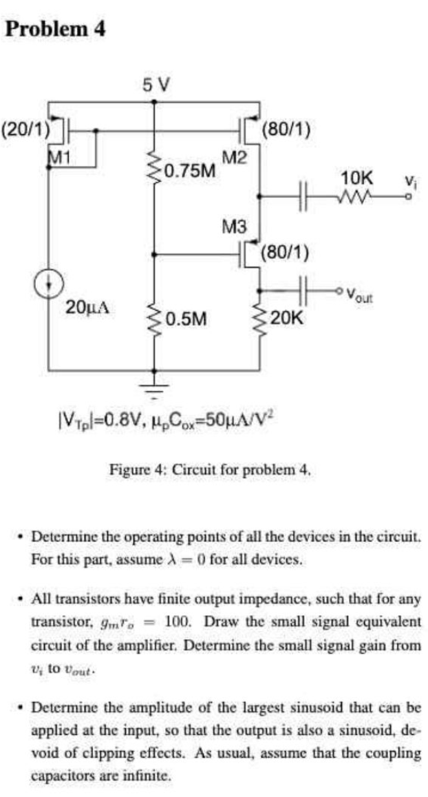 Problem 4Figure 4: Circuit for problem 4.Determine | Chegg.com