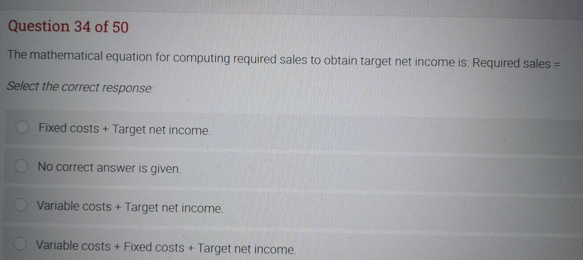 Solved The mathematical equation for computing required | Chegg.com