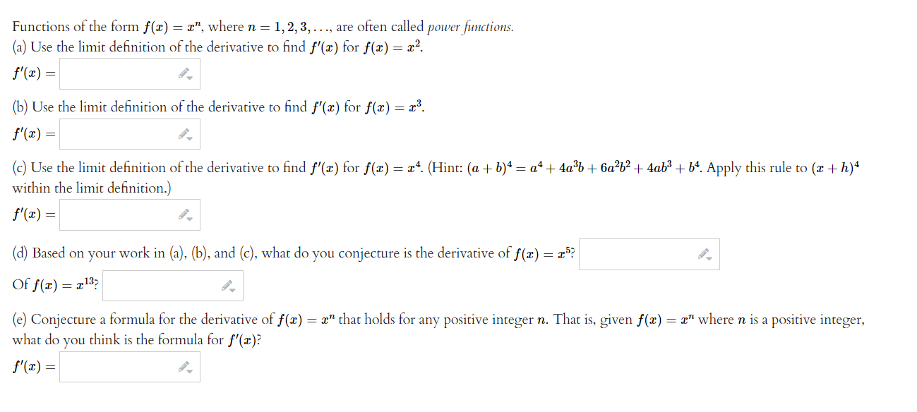 Solved Functions of the form f(x)=xn, ﻿where n=1,2,3,dots, | Chegg.com