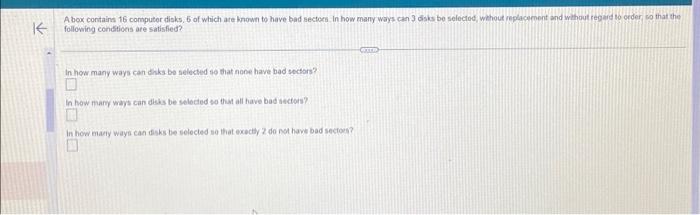 Solved A box conitains 16 computer disks, 5 of which are | Chegg.com