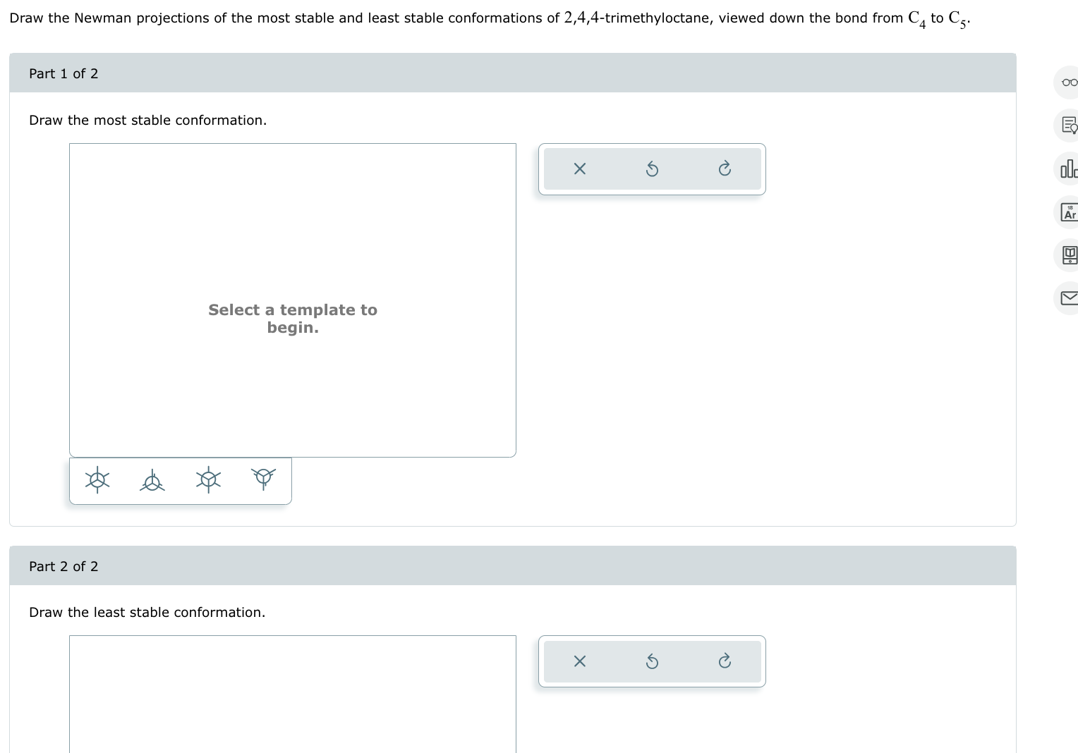 Solved Draw the Newman projections of the most stable and | Chegg.com