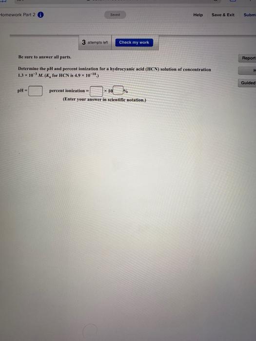 Solved Homework Part 2 Saved Help Save & Exit Subm 3 | Chegg.com